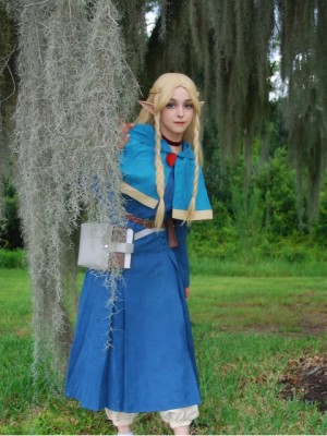 Delicious In Dungeon Marcille Donato Outfit Halloween Cosplay Costume ...