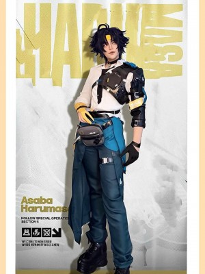 Game Zenless Zone Zero Asaba Harumasa Halloween Cosplay Costume Full Set