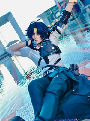 Game Zenless Zone Zero Asaba Harumasa Halloween Cosplay Costume Full Set