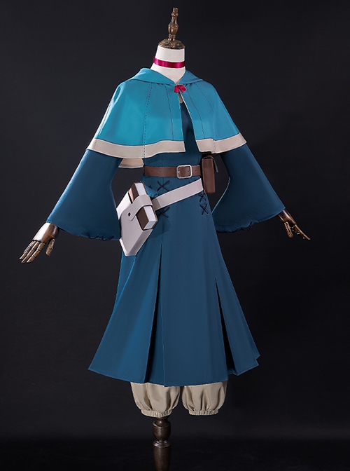 Anime Delicious in Dungeon Marcille Halloween Cosplay Costume Full Set ...