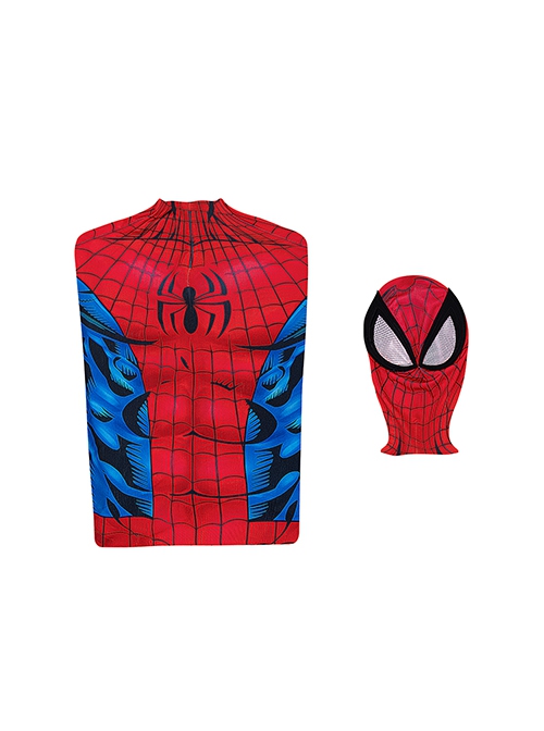 Anime Version Spider Man Spider Man Bodysuit Halloween Cosplay Costume Set