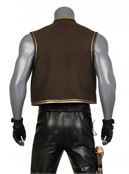 Movie Furiosa A Mad Max Saga Dementus Halloween Cosplay Costume Brown Vest