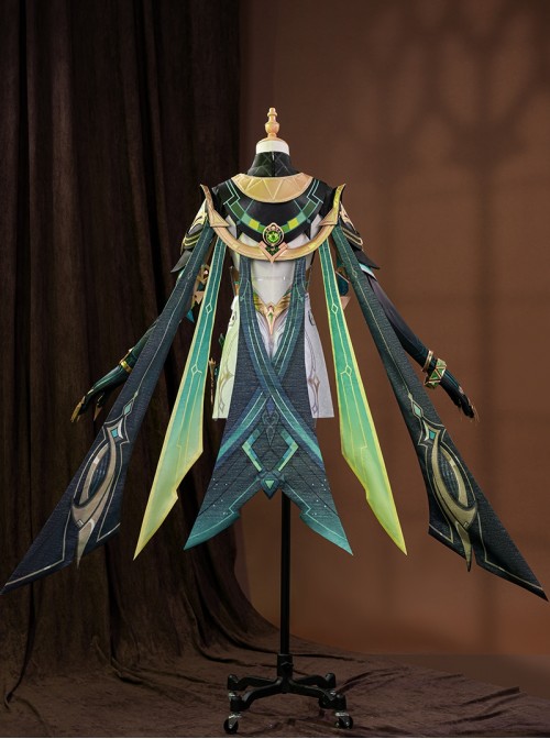 Game Genshin Impact Nefer Halloween Cosplay Costume Set Without Shoes