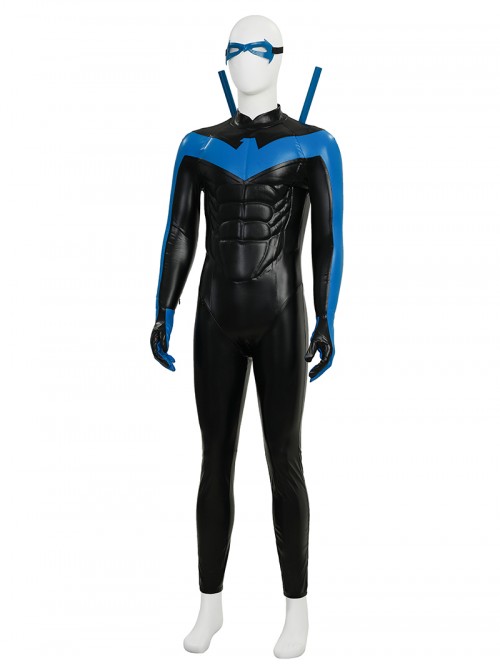 Anime Comic Nightwing Blue Battle Suit Version Halloween Cosplay ...