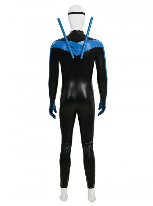 Anime Comic Nightwing Blue Battle Suit Version Halloween Cosplay ...
