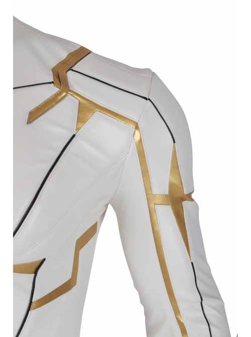 The Flash Season 5 Godspeed August Heart White Battle Suit Halloween ...