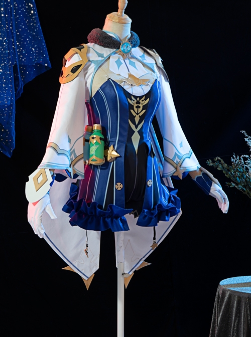 Genshin Impact Sucrose Halloween Game Cosplay Costume Full Set - Magic ...