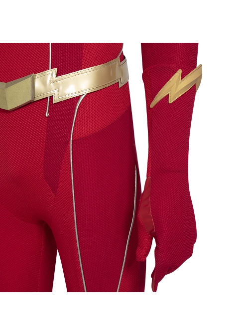 The Flash Season 8 Barry Allen Golden Battle Boots Version Halloween ...