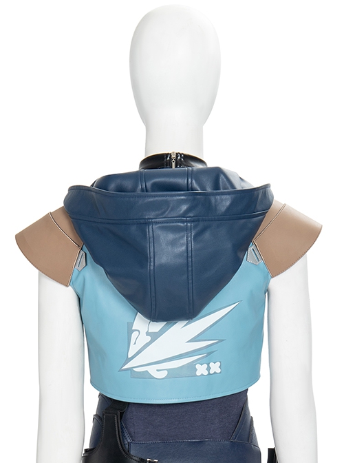 Game Valorant Duelist Jett Initial Skin Halloween Cosplay Costume Short ...