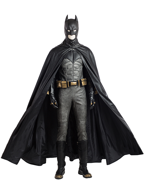 Justice League Batman Bruce Wayne Battle Suit Halloween Cosplay Costume ...