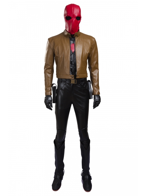 Batman Red Hood Jason Todd Black Trousers Halloween Cosplay Costume ...
