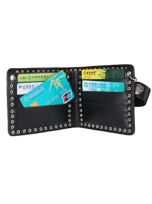 Steampunk Crocodile Head Zipper Hanging Chain Rock Style PU Wallet ...