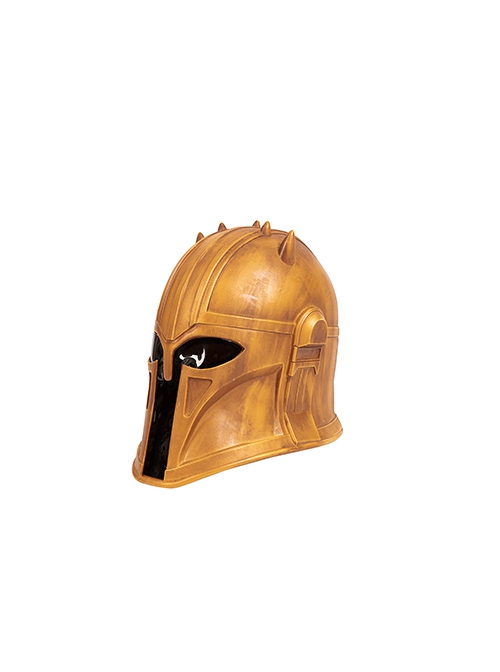 The Mandalorian The Armorer Halloween Cosplay Accessories Yellow Helmet ...