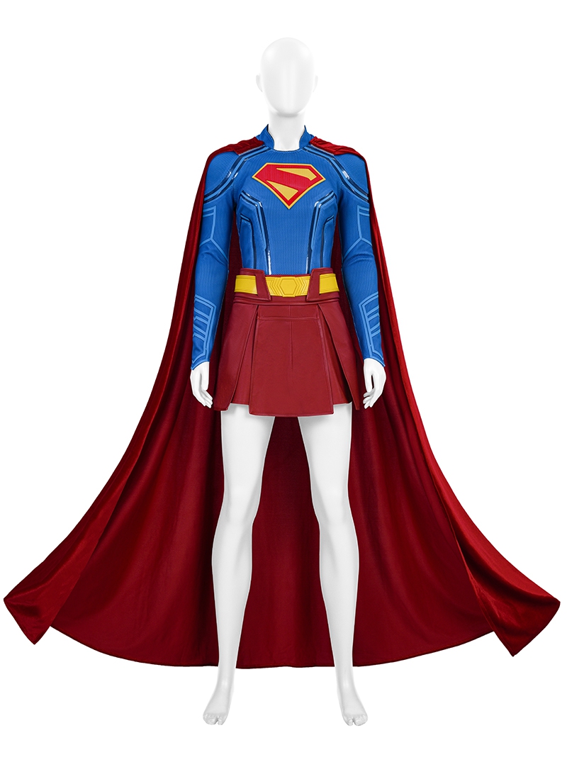 Movie Superman Legacy Supergirl Bodysuit Halloween Cosplay Costume Set ...