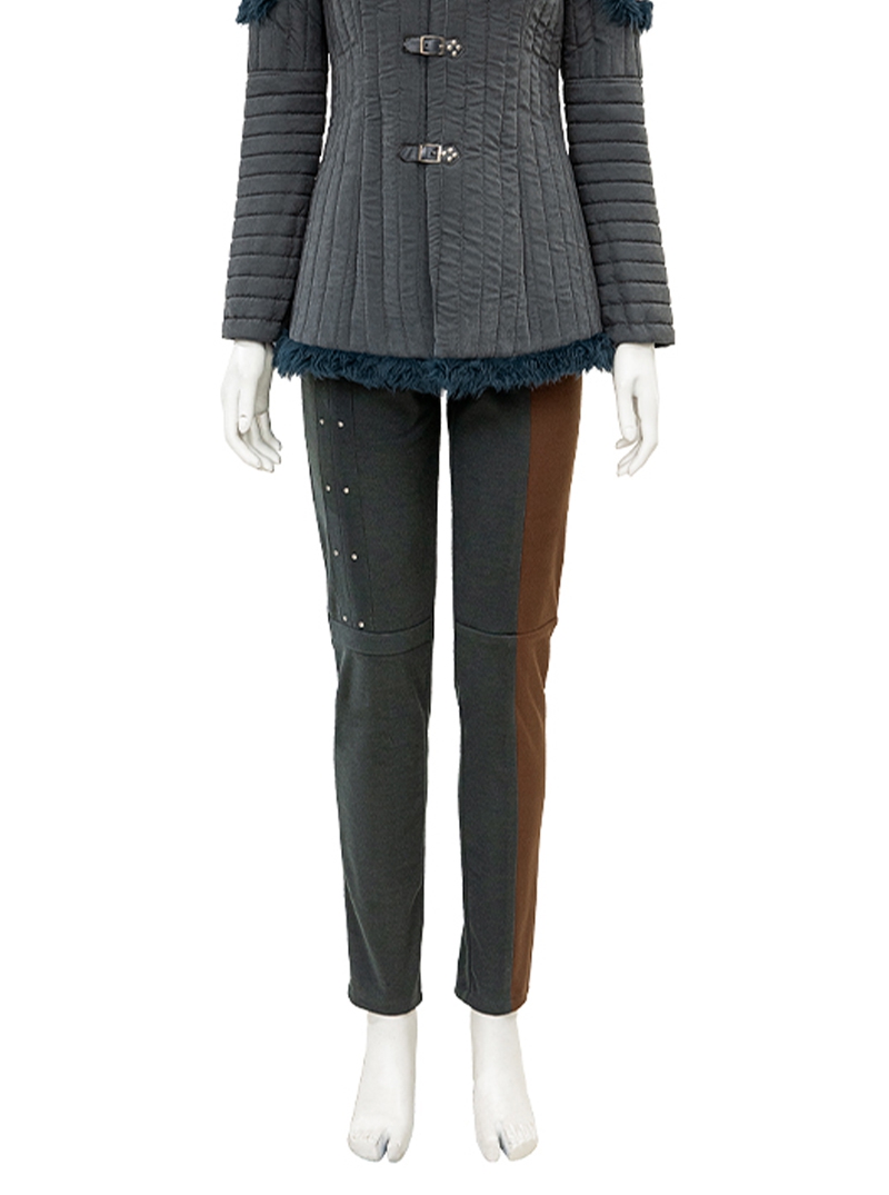 Games The Witcher 4 Ciri Halloween Cosplay Costume Gray Blue Pants